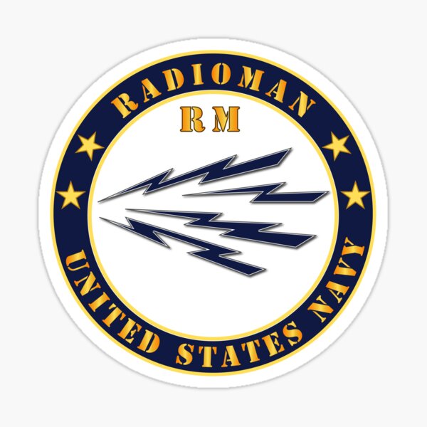"Navy - Radioman - RM - US Navy" Sticker for Sale by twix123844 | Redbubble
