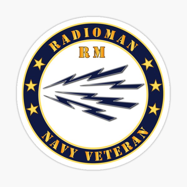 "Navy - Radioman - RM - Veteran" Sticker by twix123844 | Redbubble
