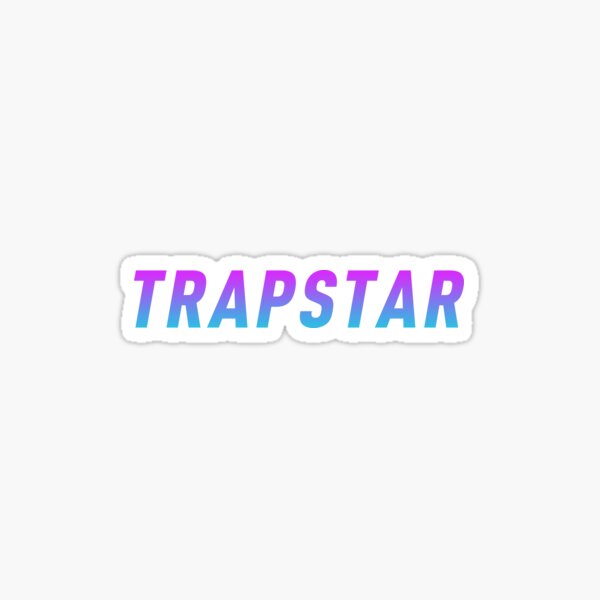 "TRAPSTAR" Sticker for Sale by solokit | Redbubble