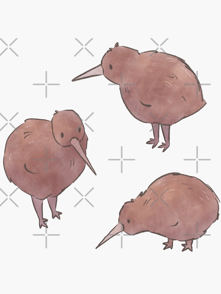 "Cute Kiwi Bird" Sticker by ManonDeLArt | Redbubble