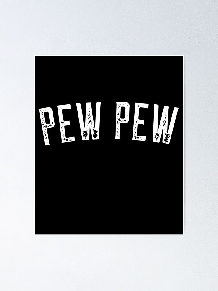 "PEW PEW vintage retro typography text style funny cat meme pews ...
