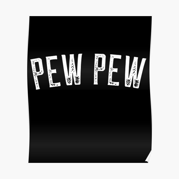 "PEW PEW vintage retro typography text style funny cat meme pews ...