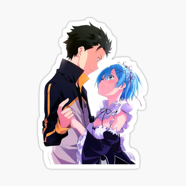 "Rem and Subaru | Re Zero" Sticker for Sale by OlimpicDragons | Redbubble