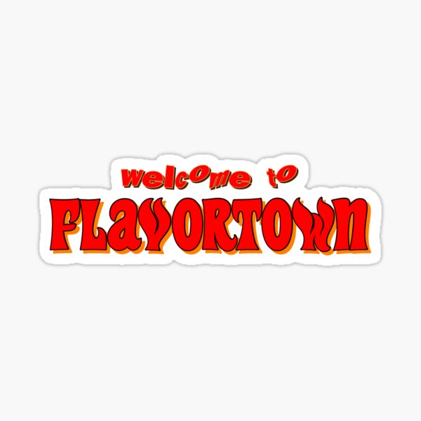 "flavortown" Sticker for Sale by eroutshop | Redbubble
