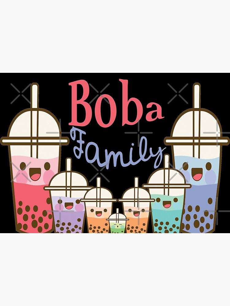Lámina artística «Pegatina Green Tea Boba y Taro y Milk Tea - Bes Teas ...