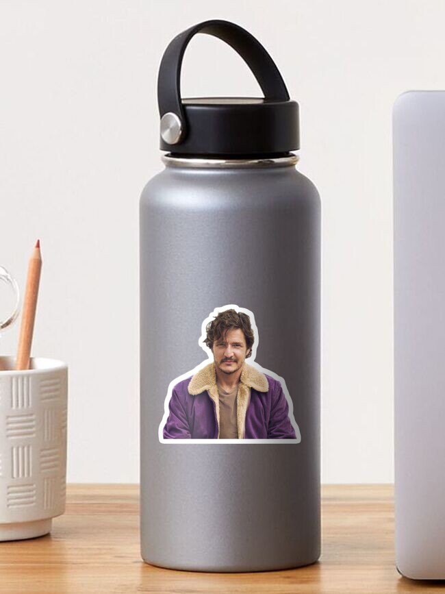 "Pedro Pascal purple coat " Sticker for Sale by rachelsophia | Redbubble