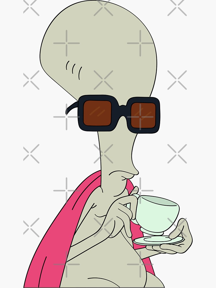 "American Dad Roger" Sticker for Sale by olivia-krig | Redbubble