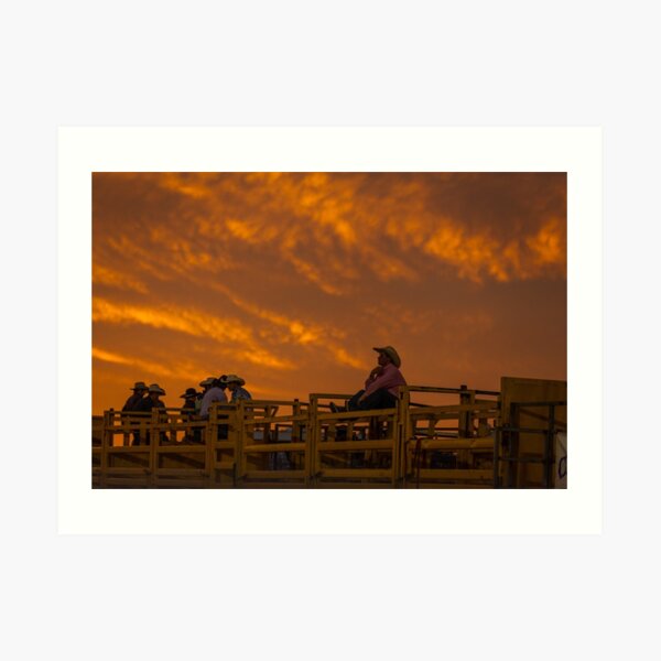 "Rodeo Sunset" Art Print for Sale by nord | Redbubble