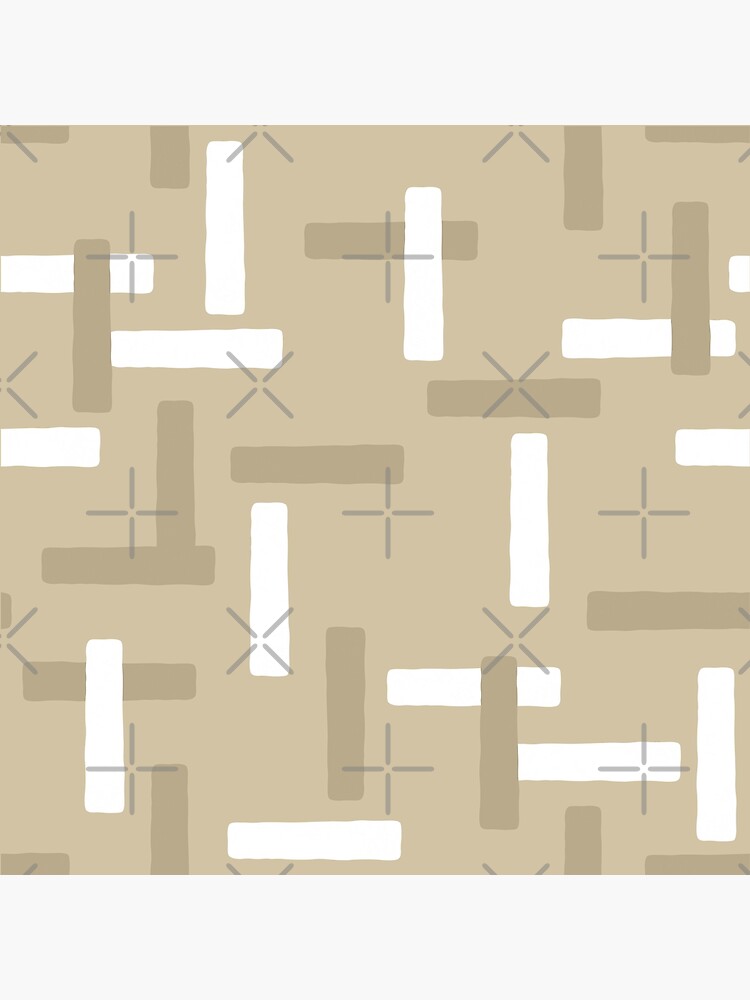 Beige Horizontal and Vertical Line Pattern Premium Matte Vertical ...