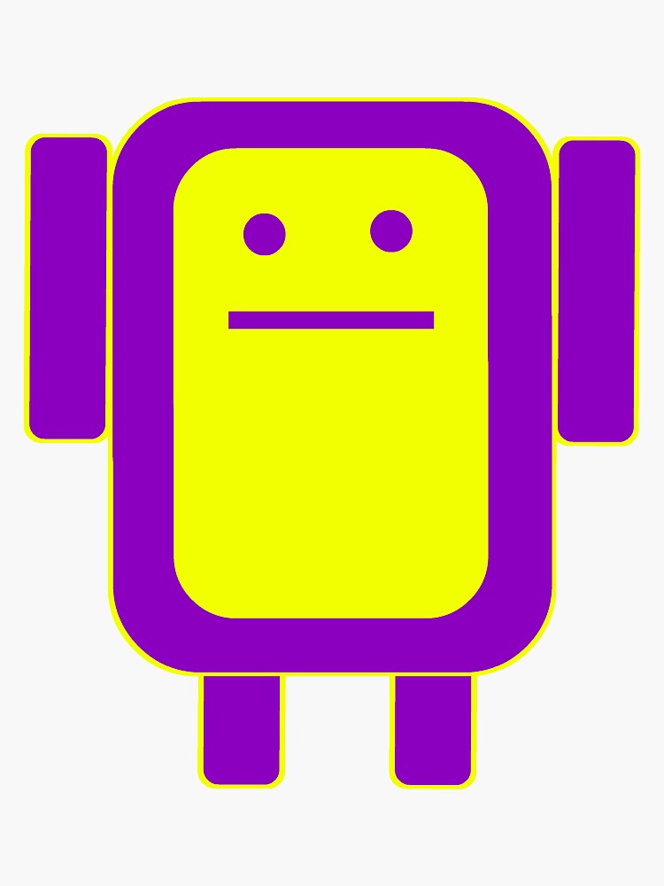 "Buddy The Bot" Sticker by greyfarrell | Redbubble