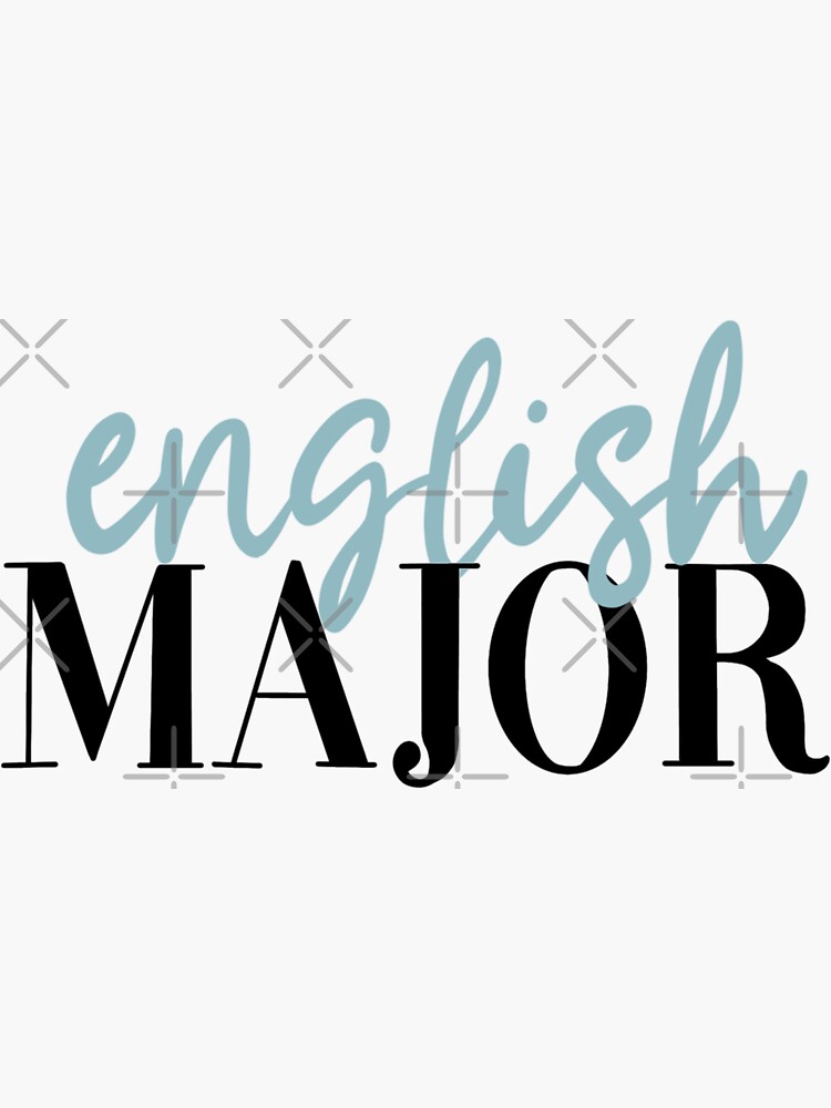"English Major " Sticker for Sale by jaylinnn | Redbubble