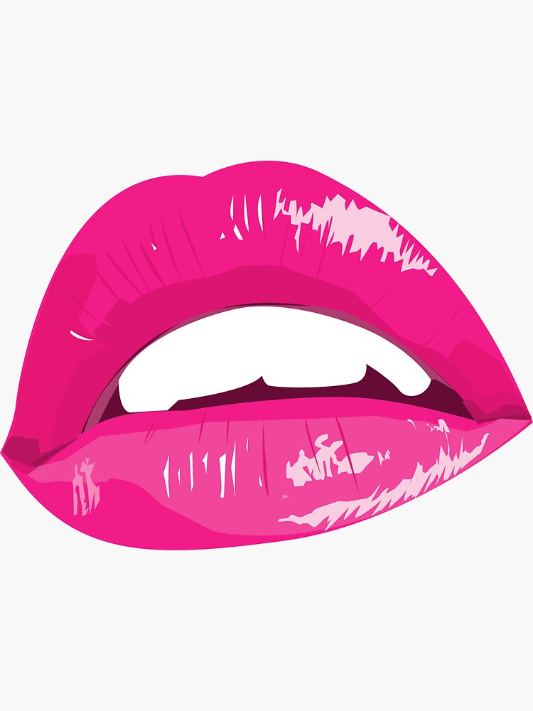 Sexy Mouth Sticker For Sale By Pakaibaung Redbubble