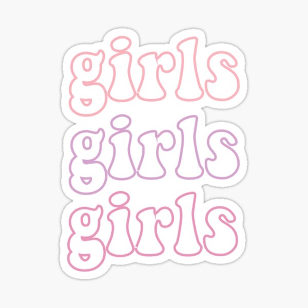 "groovy girls repeated logo" Sticker for Sale by doremiscribbles ...