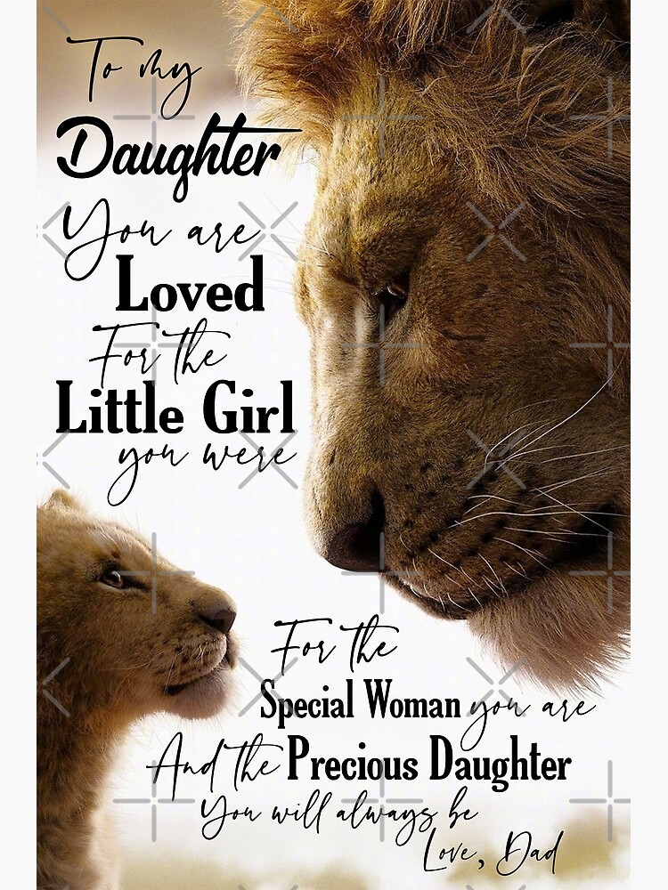 "Dad To Daughter-You Are Precious Daughter-You Will Always Be" Poster ...