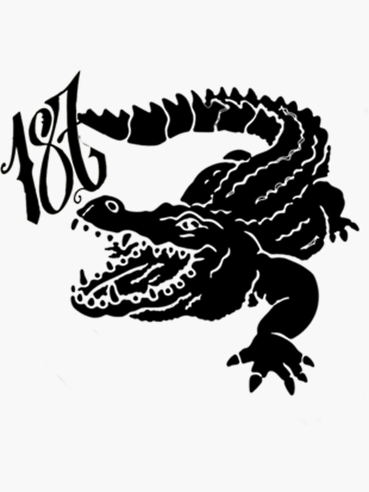 "187 Strassenbande Krokodil no border" Sticker for Sale by ...