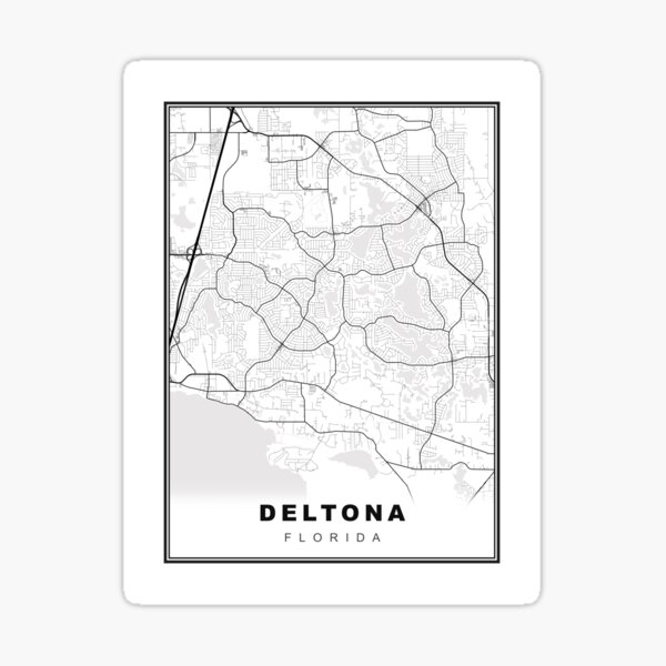 "Deltona Map" Sticker for Sale by sibudas | Redbubble