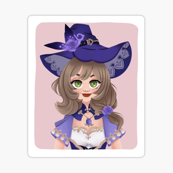 "LISA (GENSHIN IMPACT)" Sticker for Sale by yuialiasketches | Redbubble