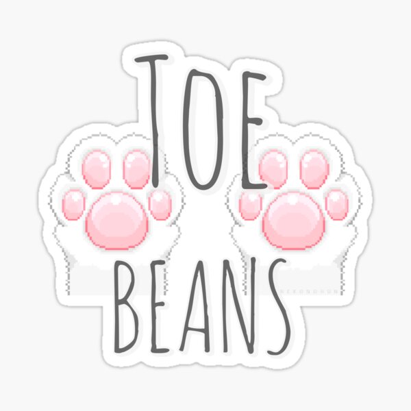 "Toe Beans" Sticker for Sale by tinycosmos | Redbubble