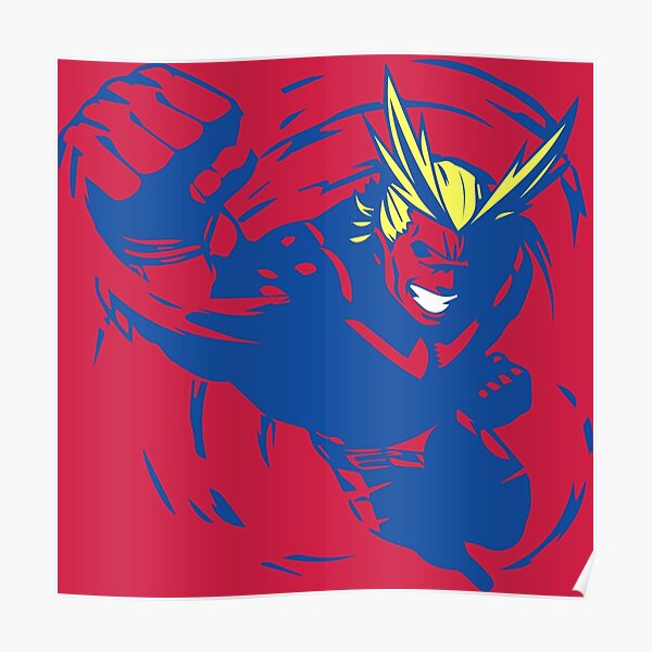 "MY HERO ACADEMIA - All MIght" Poster for Sale by reelanimedragon ...