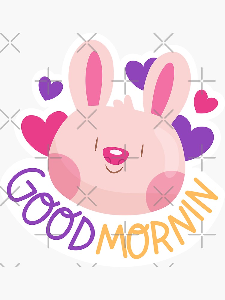 "Good Morning Sticker" Sticker for Sale by azanzar | Redbubble