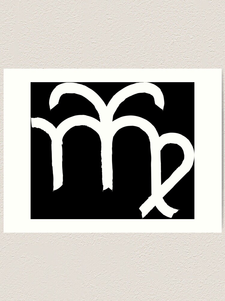 Virgo And Aries Combined Zodiac Signs Double Horoscope Symbols In