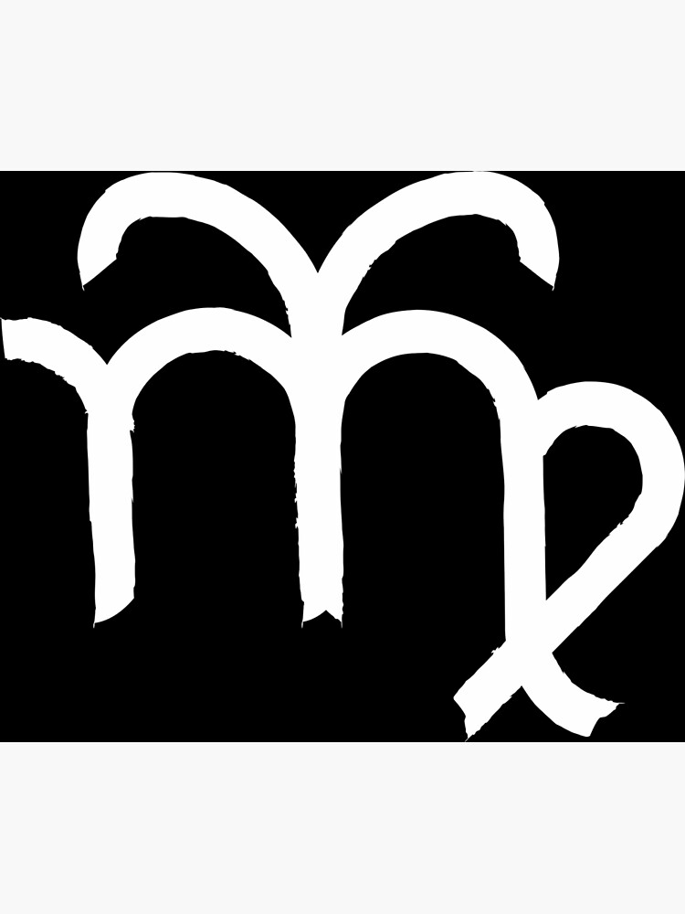 Virgo And Aries Combined Zodiac Signs Double Horoscope Symbols In