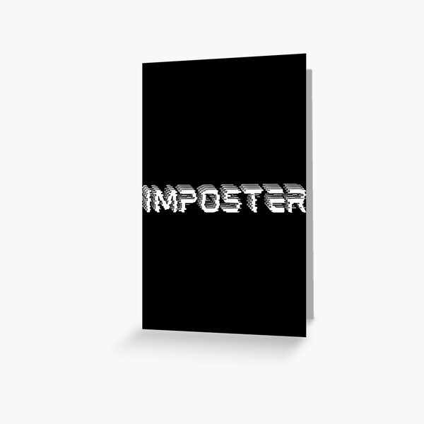 "Imposter Among Us Video Game" Greeting Card by SabaKhalid123 | Redbubble