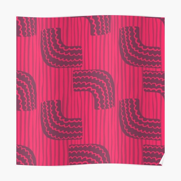"Pinky "L" shape line design pattern" Poster for Sale by madhu01 ...