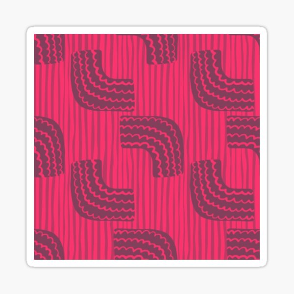 "Pinky "L" shape line design pattern" Sticker for Sale by madhu01 ...