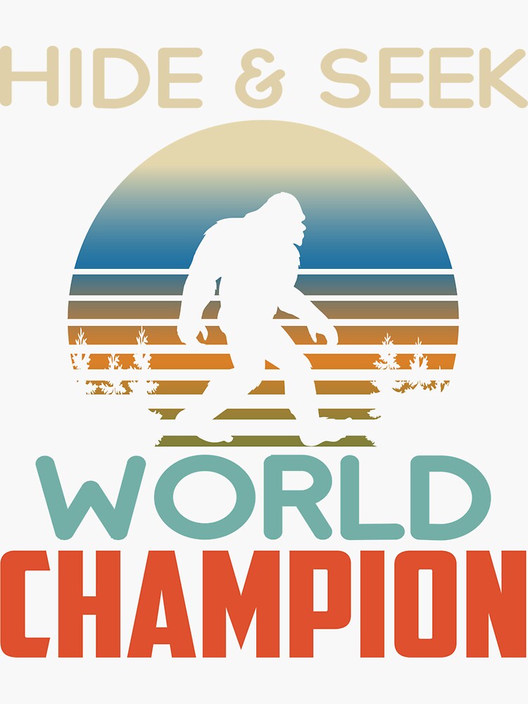 "Hide And Seek World Champion Bigfoot" Sticker for Sale by elogmart ...