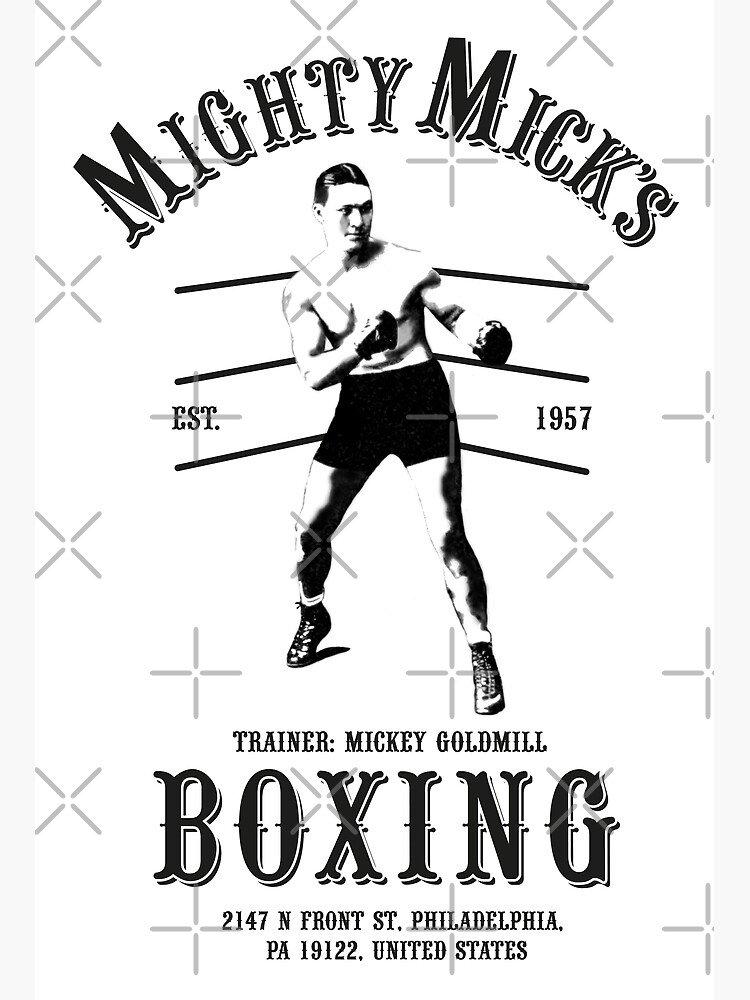 "Mighty Mick's Boxing - Philly" Poster by Purakushi | Redbubble