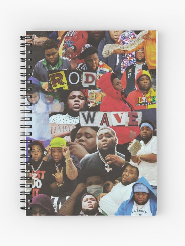 "Rod Wave Collage" Spiral Notebook for Sale by excusememood | Redbubble