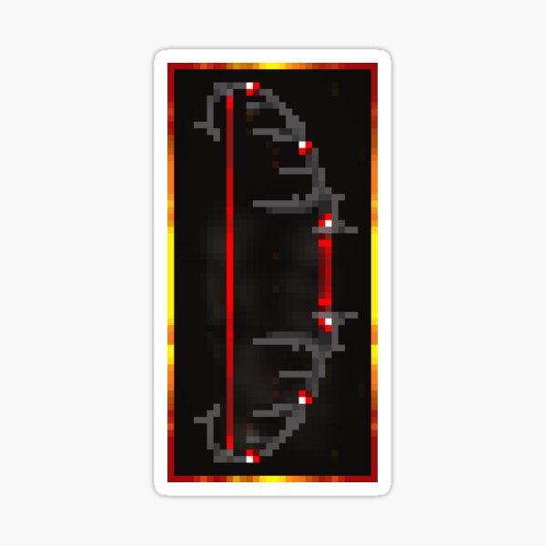 "Legendary Longbow Pixel" Sticker by maloiko | Redbubble