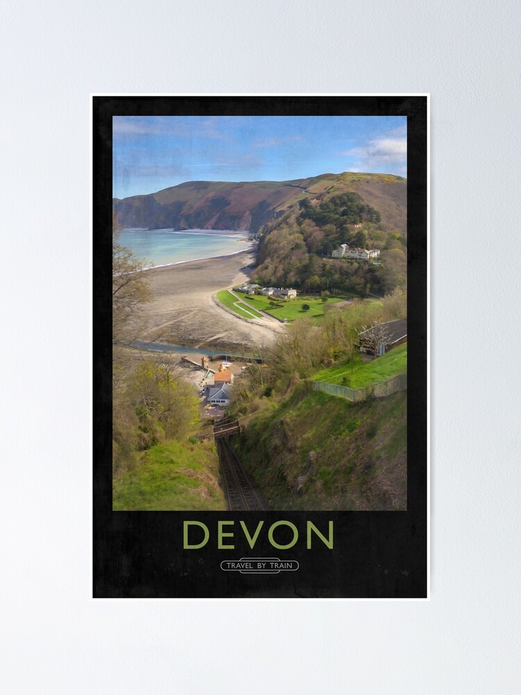 "Devon Railway Poster" Poster by andrewroland | Redbubble