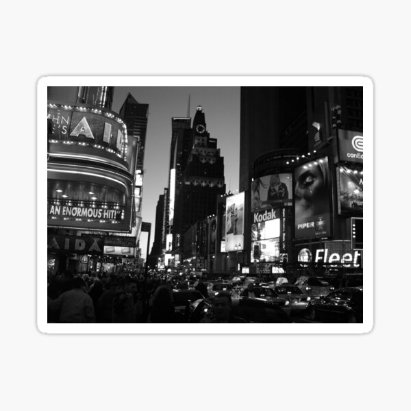 "Times Square 2003 " Sticker by woodeye518 | Redbubble