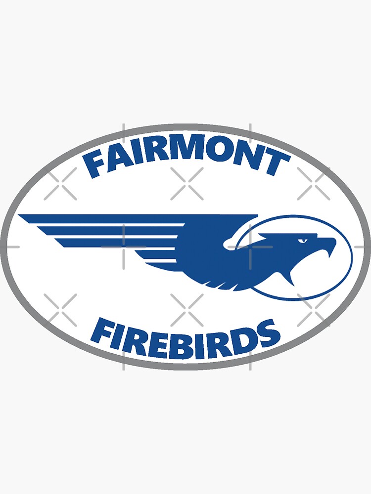 "FAIRMONT FIREBIRDS Kettering Ohio Oval Logo" Sticker for Sale by ...