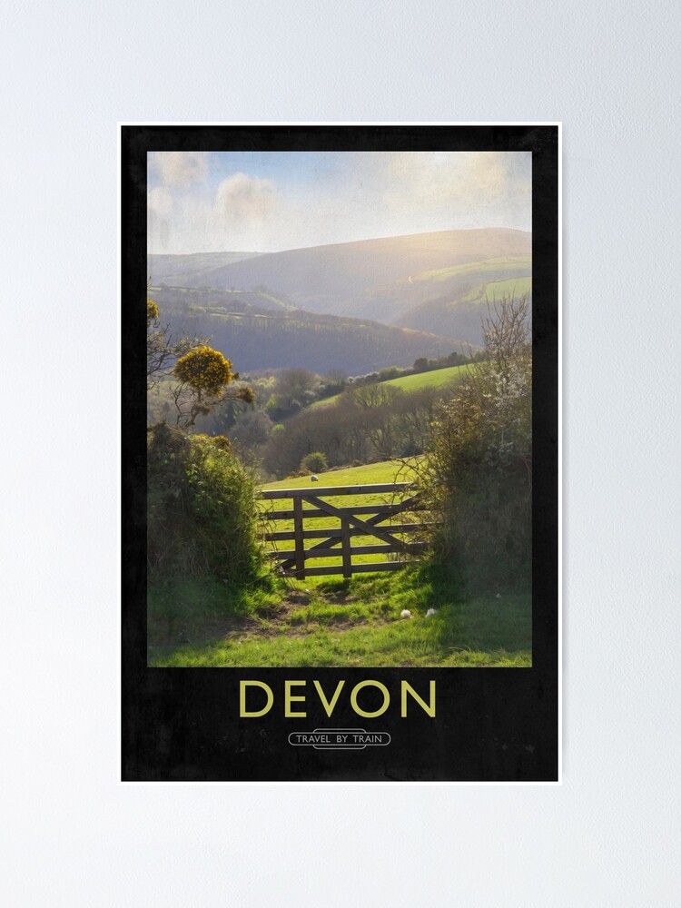 "Devon Railway Poster" Poster by andrewroland | Redbubble