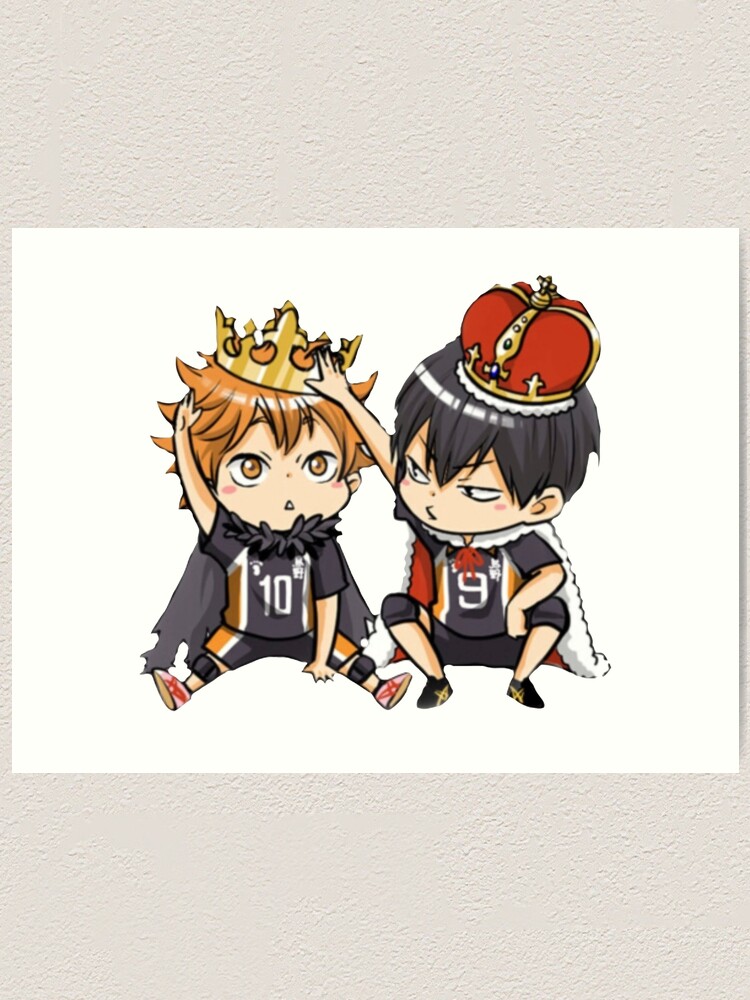 "Hinata Shoyo & Kageyama Tobio Chibi Childe" Art Print for Sale by ...