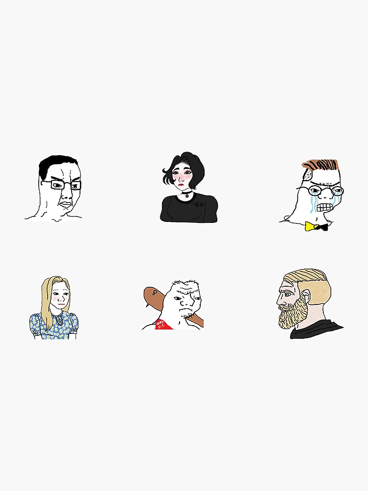 "wojack sticker pack" Sticker for Sale by iknowyouknowit | Redbubble