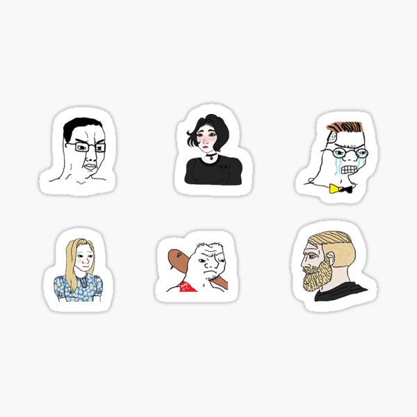 "wojack sticker pack" Sticker for Sale by iknowyouknowit | Redbubble