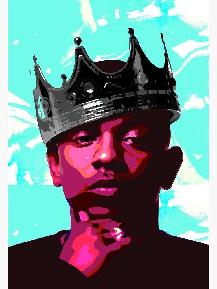 "King Kunta" Sticker by graceteaneyart | Redbubble