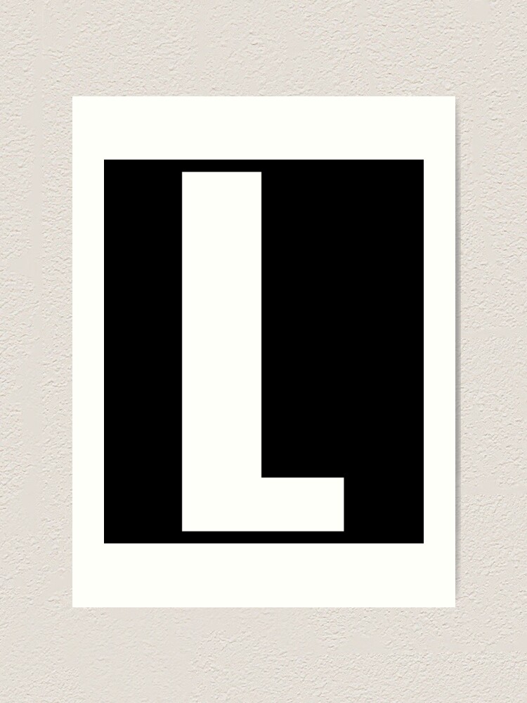 Lámina artística «Copia de la letra "L" del ABC. Letra L.» de ...