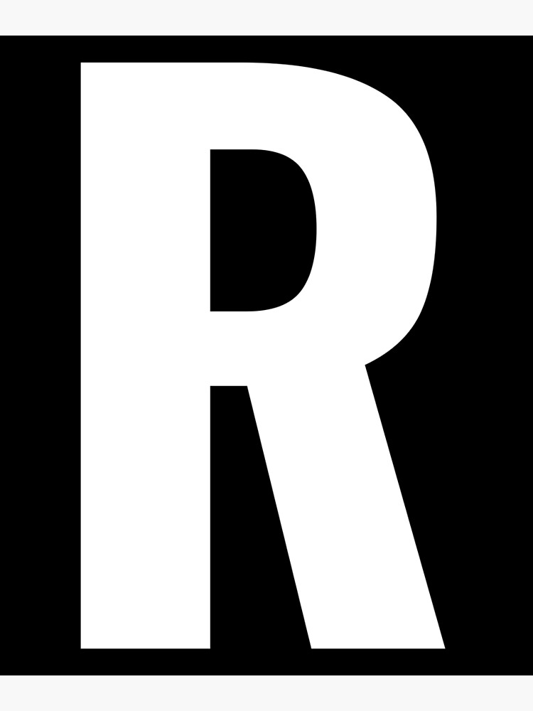 Lámina metálica «Letra "R" de ABC. Letra R.» de LetterBase | Redbubble