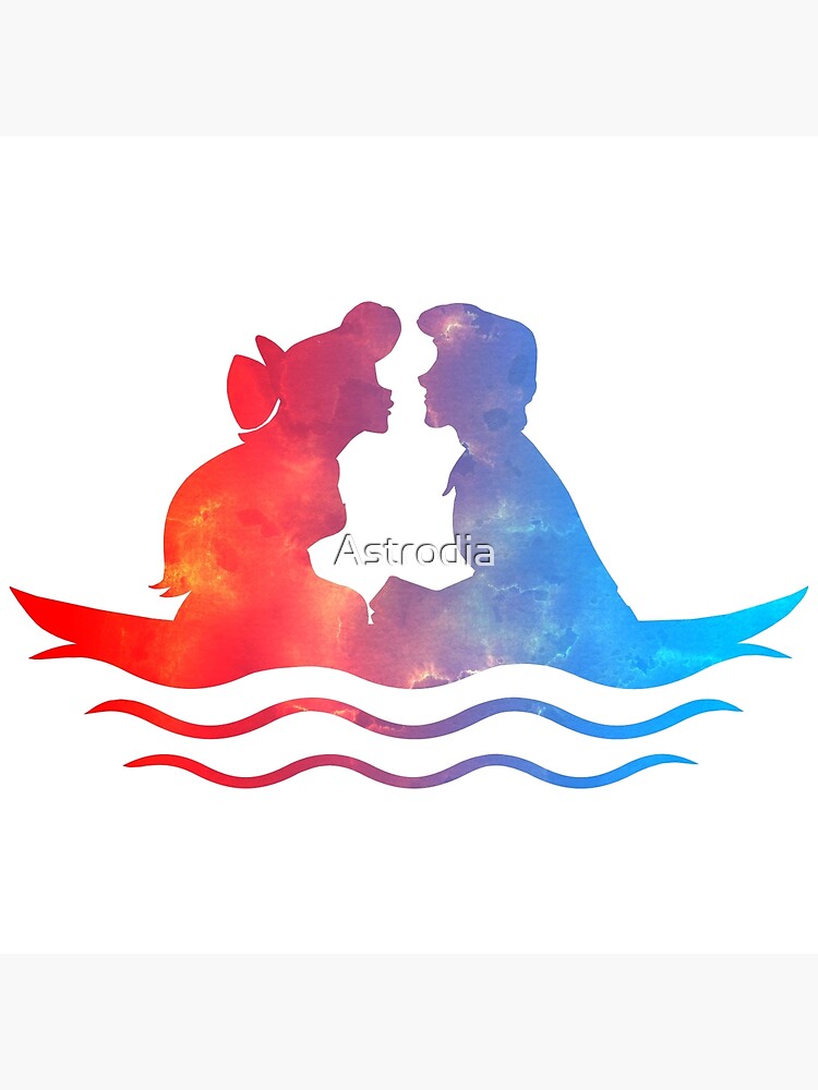 "Boat Ride Kiss" Poster for Sale by Astrodia | Redbubble