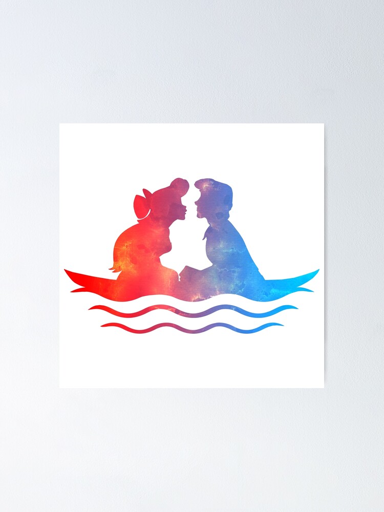 "Boat Ride Kiss" Poster for Sale by Astrodia | Redbubble