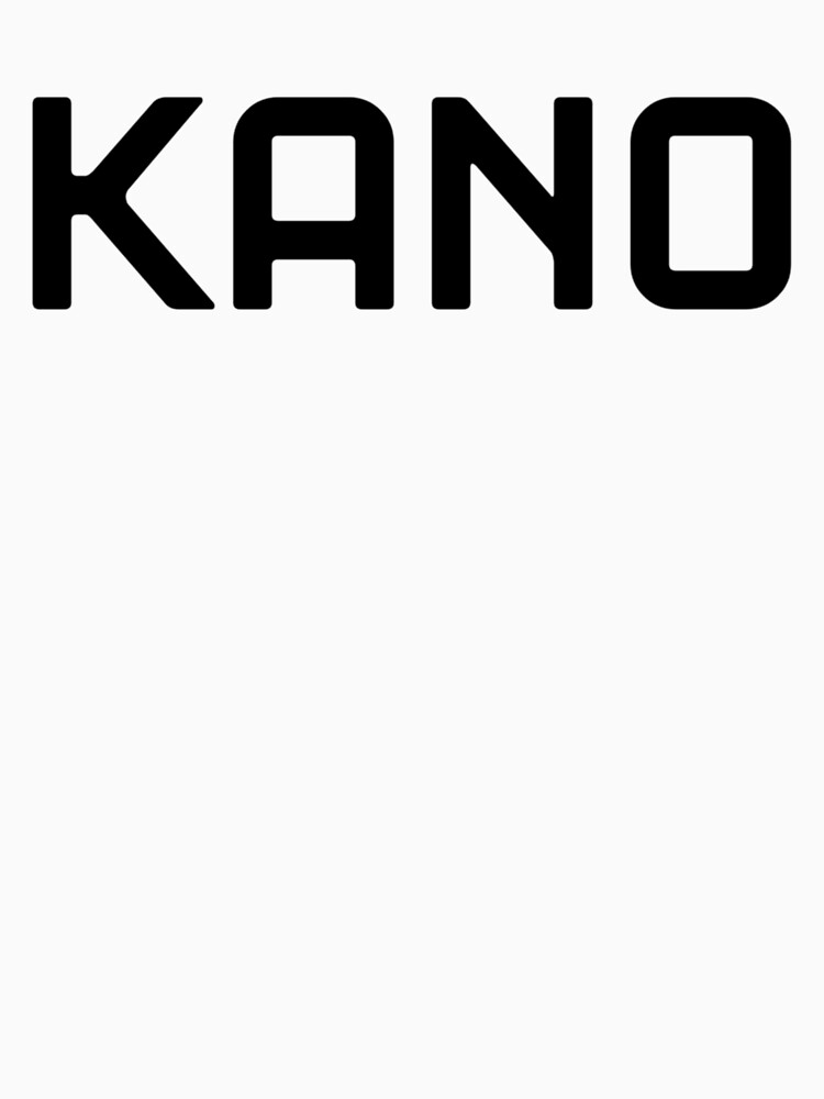 "Kano text logo" T-shirt for Sale by RighteousOnix | Redbubble | kano t ...