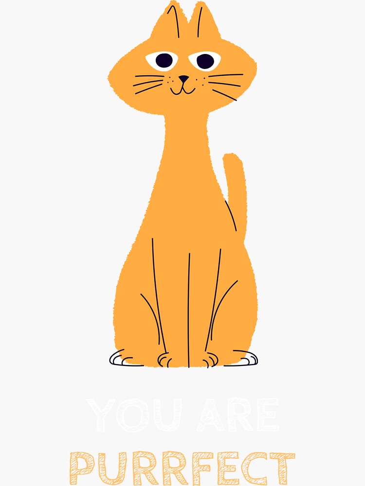 "Cat" Sticker for Sale by Shimaa-Galal | Redbubble