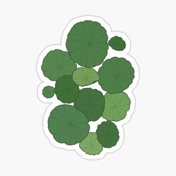 "Lily Pad Garden" Sticker for Sale by Nabibibi | Redbubble