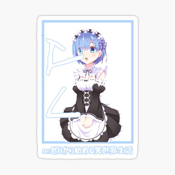 "Rem - Re:Zero" Sticker for Sale by BDartz | Redbubble