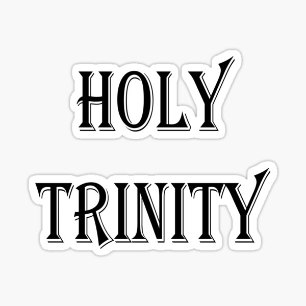 "Holy Trinity cool typeface. The Father, the Son, and the Holy Spirit ...